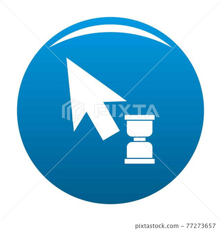 Cursor wait web icon blue vector - Stock Illustration [77273657] - PIXTA