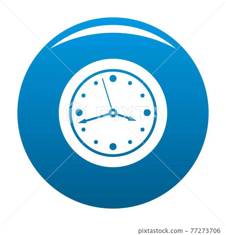Clock design icon blue vector - Stock Illustration [77273706] - PIXTA