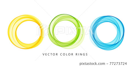Vector abstract colorful round lines isolated... - Stock Illustration ...