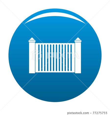 Steel fence icon blue vector - Stock Illustration [77275755] - PIXTA