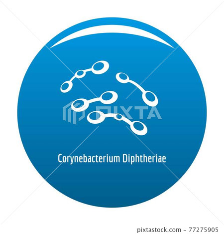 Corynebacterium diphtheriae icon blue vector - Stock Illustration ...