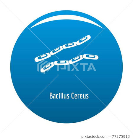 Bacillus cereus icon blue vector - Stock Illustration [77275913] - PIXTA