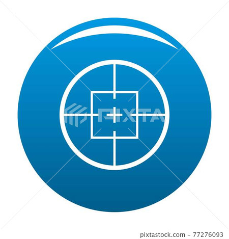 Aiming device icon blue vector - Stock Illustration [77276093] - PIXTA