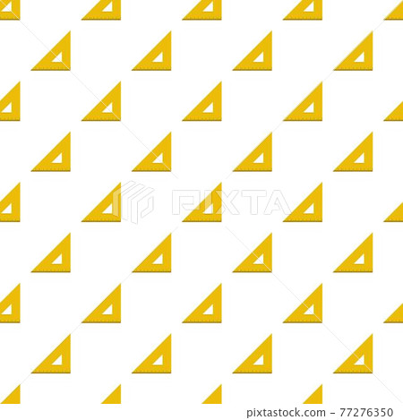 Yellow triangular ruler pattern seamless - Stock Illustration [77276350 ...