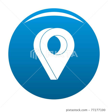 Destination icon blue vector - Stock Illustration [77277100] - PIXTA