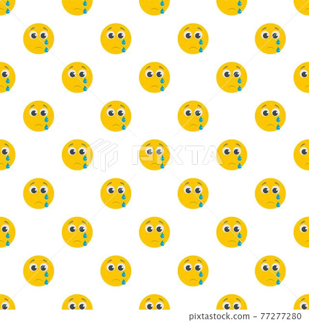 Cry smile pattern seamless - Stock Illustration [77277280] - PIXTA