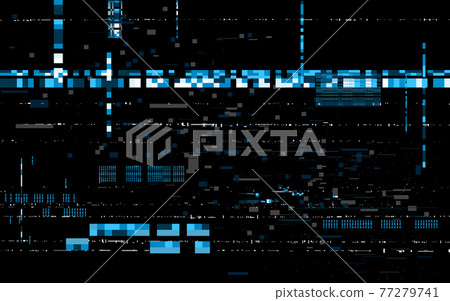 Glitch techno background. Data distortion... - Stock Illustration ...