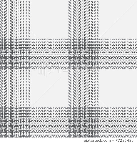 Black and white Scottish fashion pixel cage. - Stock Illustration ...
