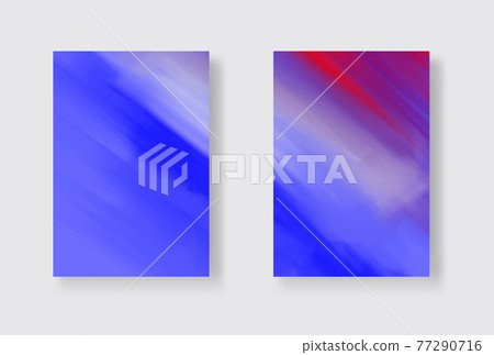 Vector color paint banner collection on white. - Stock Illustration ...