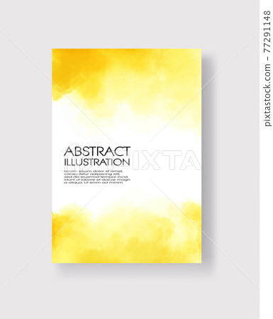 Bright yellow textures, abstract hand painted... - Stock Illustration ...
