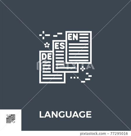 Language Line Icon - Stock Illustration [77295016] - PIXTA