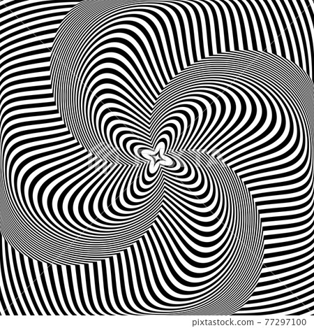 Whirl twisting rotation movement illusion.... - Stock Illustration ...
