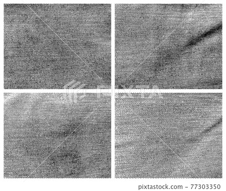 Jeans texture set. Black and white texture.... - Stock Illustration ...