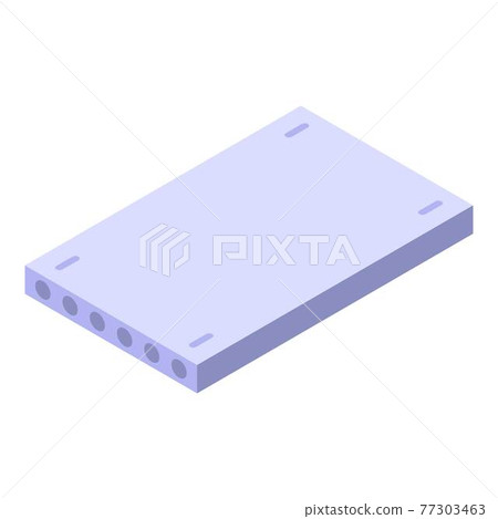 Concrete slab icon, isometric style - Stock Illustration [77303463] - PIXTA