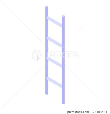 Steel ladder icon, isometric style - Stock Illustration [77303481] - PIXTA
