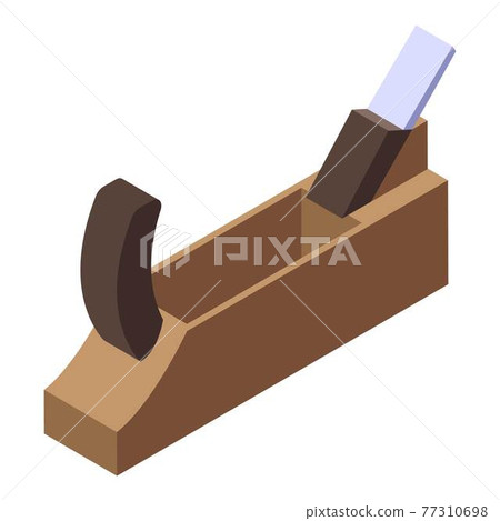 Wood plane icon, isometric style - Stock Illustration [77310698] - PIXTA
