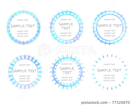 A set of simple round frames - Stock Illustration [77320870] - PIXTA