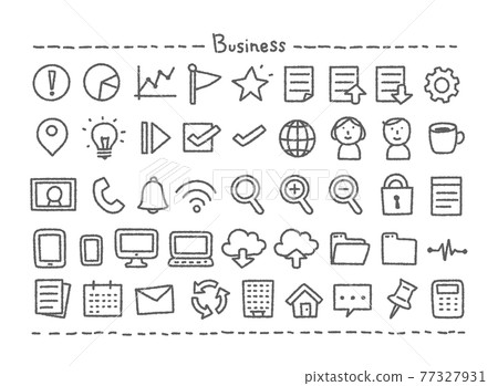 icon, icons, line drawing - Stock Illustration [77327931] - PIXTA
