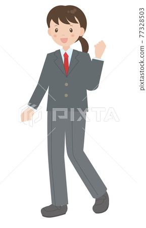 blazer, high school student, student - Stock Illustration [77328503 ...