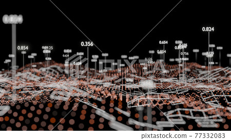 Big Data Visualization. Abstract structure - Stock Illustration ...
