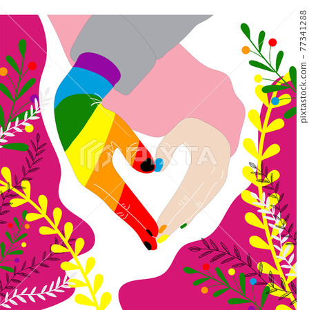 Support for the lgbt community. - Stock Illustration [77341288] - PIXTA