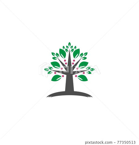 Tree icon Tree branch design vector illustration - Stock Illustration ...