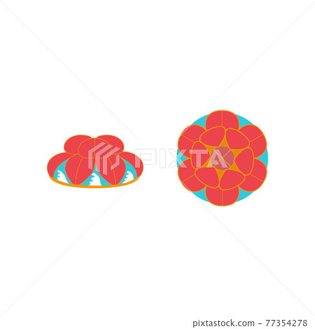 Okinawa's traditional Hanagasa - Stock Illustration [77354278] - PIXTA