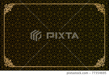 islamic pattern with Rectangle frame and border... - Stock Illustration ...