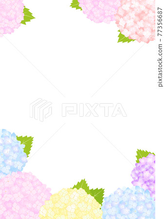 Hydrangea frame background - Stock Illustration [77356687] - PIXTA