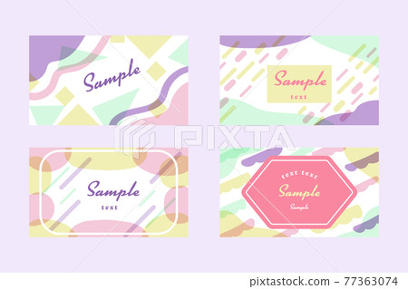 Colorful background frame frame set purple pink - Stock Illustration ...
