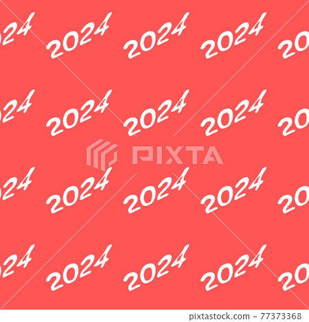 Vector seamless pattern 2024. Background... - Stock Illustration ...