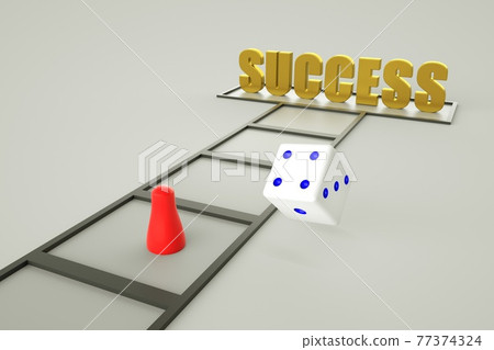 Board game, path to success, goal achievement,... - Stock Illustration ...