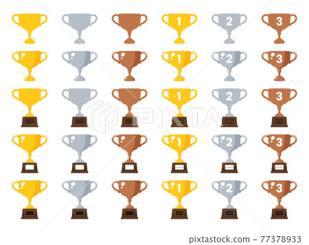 trophy, trophies, ranking - Stock Illustration [77378933] - PIXTA