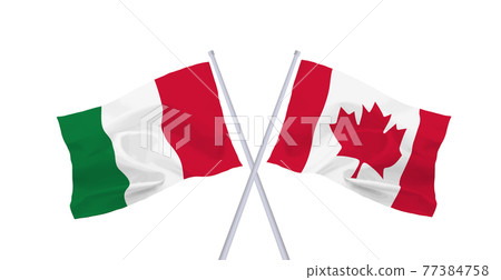 Flags of Italy and Canada - Stock Illustration [77384758] - PIXTA