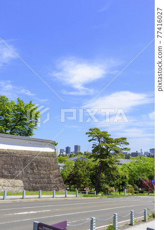 Fresh green Aoba Castle Ruins, City of Trees... - Stock Photo [77416027 ...