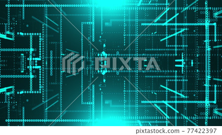 Flow of binary data - Stock Illustration [77422397] - PIXTA