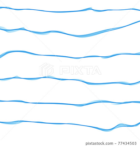 Flowing blue line - Stock Illustration [77434503] - PIXTA