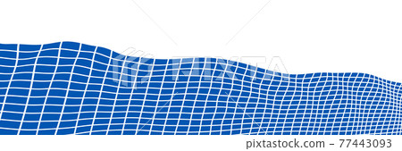 Wave curve sea background - Stock Illustration [77443093] - PIXTA