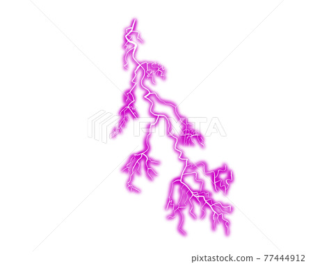Purple thunder - Stock Illustration [77444912] - PIXTA