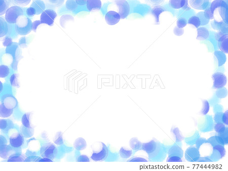 Colorful and fantastic bubble frame blue - Stock Illustration [77444982 ...