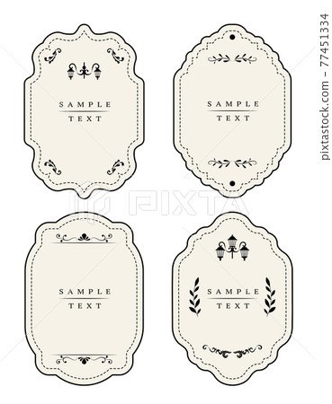 frame, decorative frame, decoration - Stock Illustration [77451334] - PIXTA