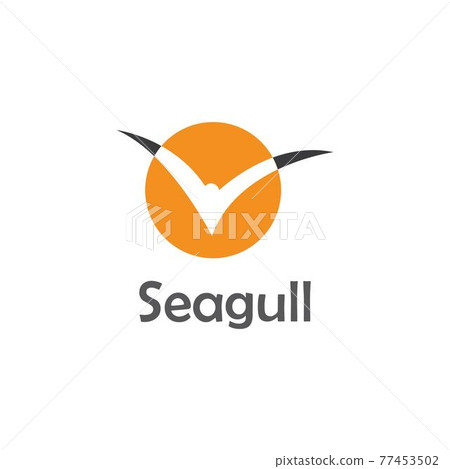seagull symbol and icon - Stock Illustration [77453502] - PIXTA