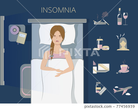 Insomnia vector illustration - Stock Illustration [77456939] - PIXTA