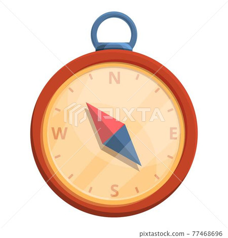Safari compass navigation icon, cartoon style - Stock Illustration ...