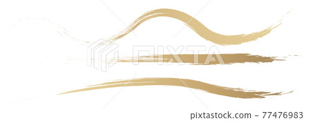 writing brush, japanese style, line - Stock Illustration [77476983] - PIXTA