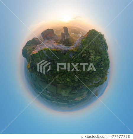 Little planet 360 degree sphere. Panorama of... - Stock Photo [77477738 ...