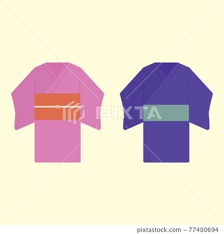 yukata, vector, vectors - Stock Illustration [77480694] - PIXTA