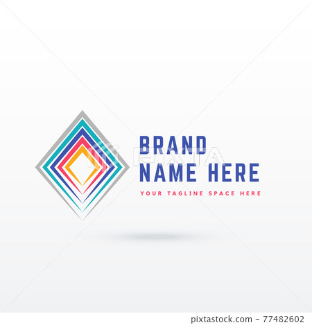abstract diamond shape line background - Stock Illustration [77482602 ...