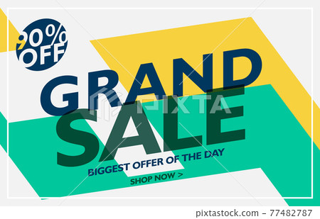 grand sale banner design for your business... - Stock Illustration ...