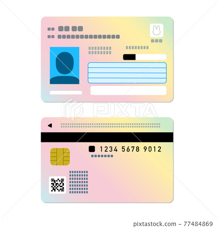Illustration of my number card (front and back) - Stock Illustration ...